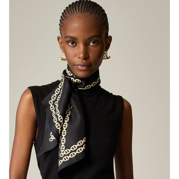 J. Crew | Accessories | Jcrew Printed Silk Scarf | Poshmark